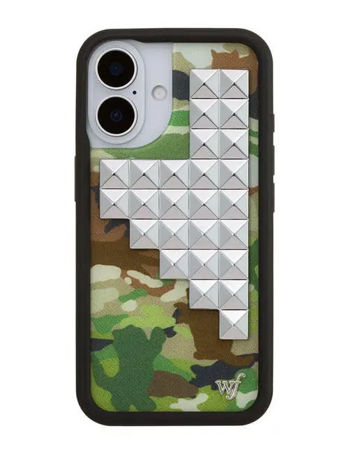 WILDFLOWER CASES Cat Camo Stud Iphone Case