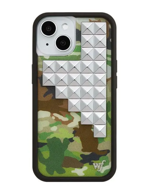 WILDFLOWER CASES Cat Camo Stud Iphone Case