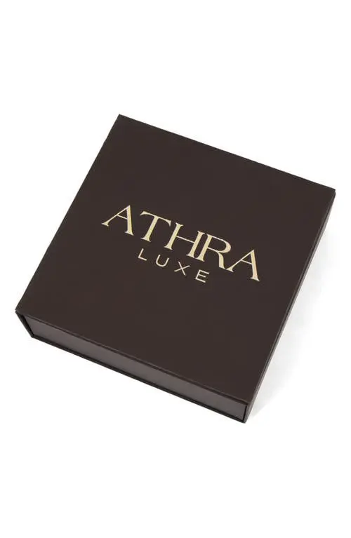 ATHRA LUXE Oval Simulated Turquoise Pendant Necklace