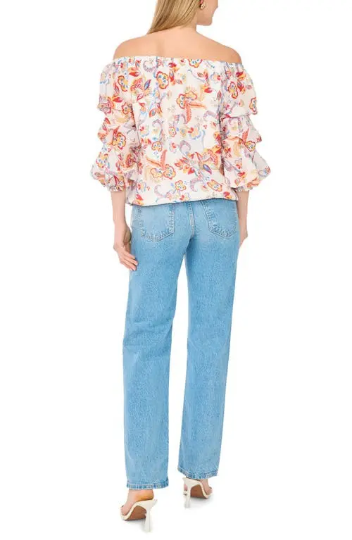 Vince Camuto Off The Shoulder Bubble Sleeve Top