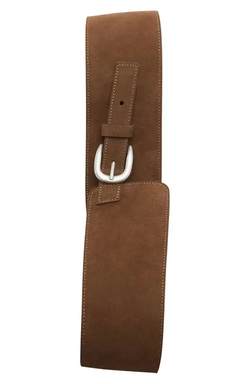 Mango Wide Split Leather Belt