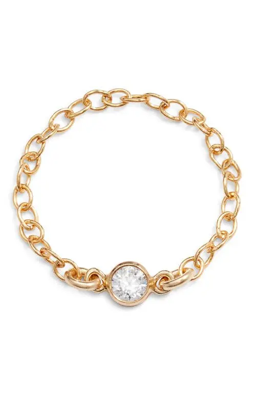 SET & STONES Renata Cubic Zirconia Chain Ring