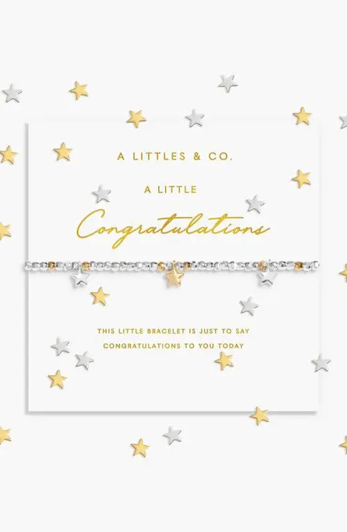 A LITTLES & CO Sparkle Confetti A Little 'congratulations' Bracelet