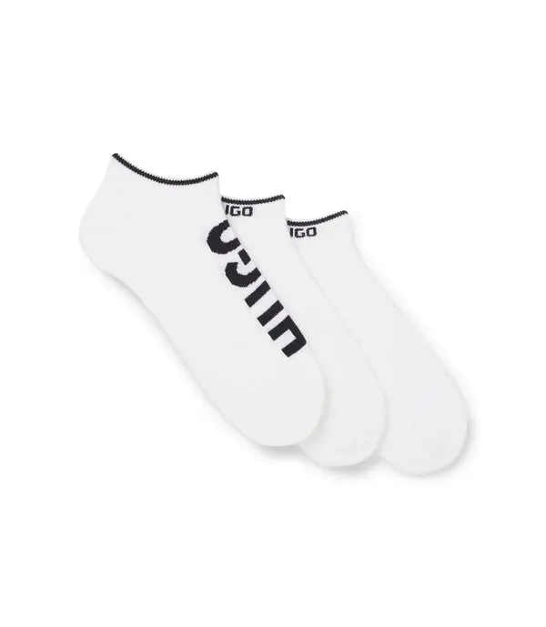 Hugo Three-pack Of Ankle Socks With Logos