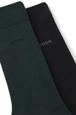 BOSS Two-pack Dress Socks In Soft