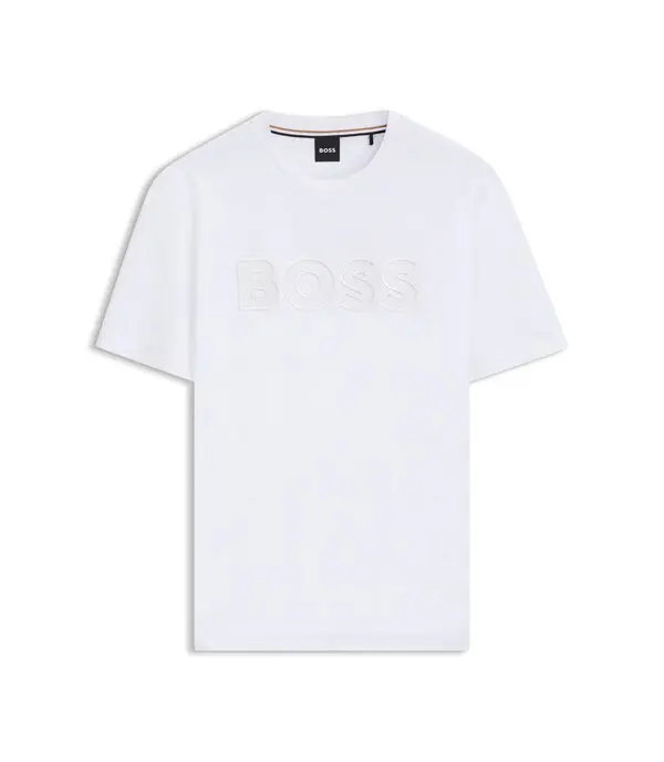 BOSS Cotton-jersey T-shirt With Logo Artwork