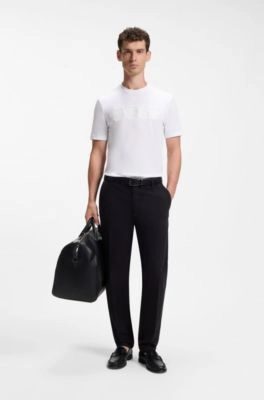 BOSS Cotton-jersey T-shirt With Logo Artwork