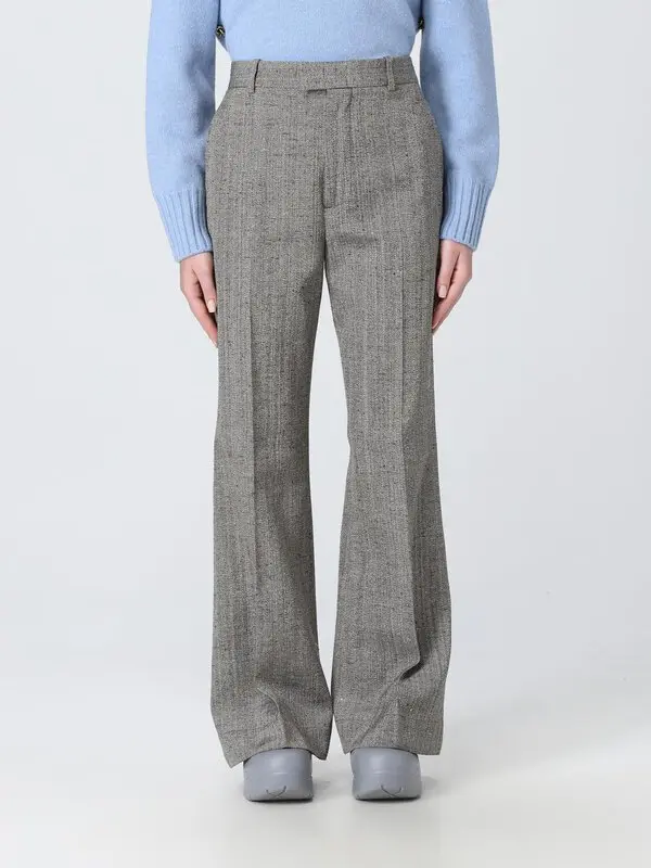 Bottega Veneta Tailored Wide-leg Trousers - Gray