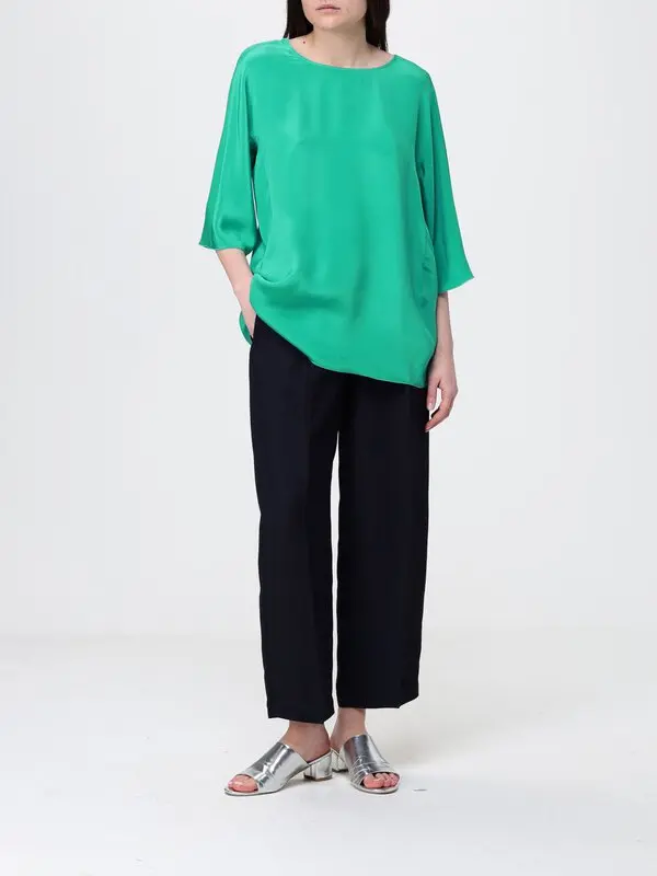 Max Mara Silk Top - Green