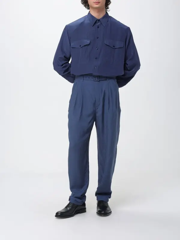 Saint Laurent Tailored Silk Trousers