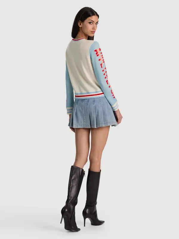 Alice + Olivia Carolee Wool Printed Pullover - Appetite For Destruction