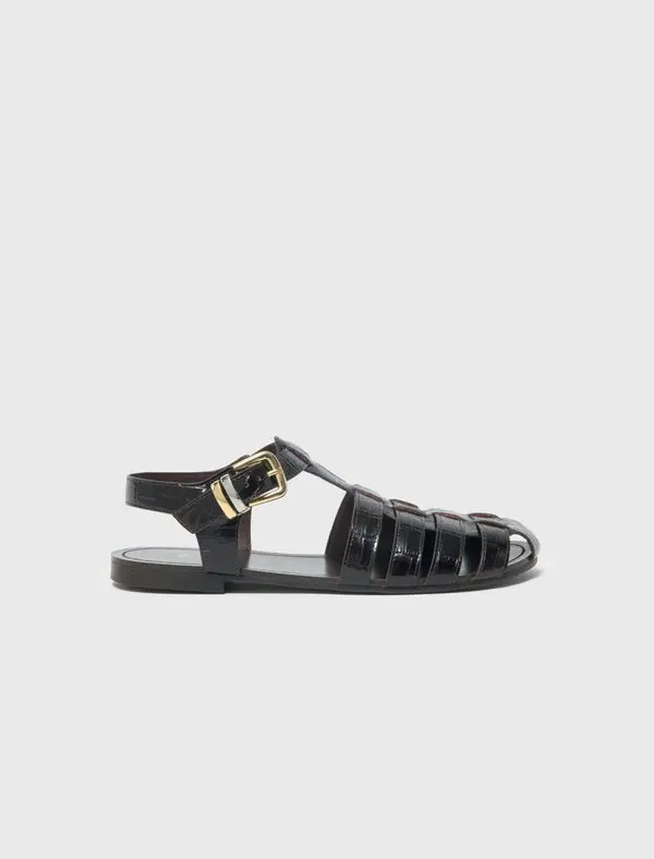 Maje Multi-strap Leather Sandals