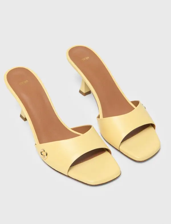 Maje Leather Mules