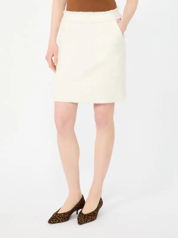 Max Mara Short Wool Jersey Skirt