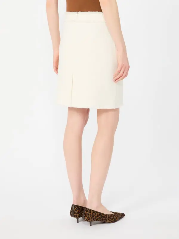 Max Mara Short Wool Jersey Skirt