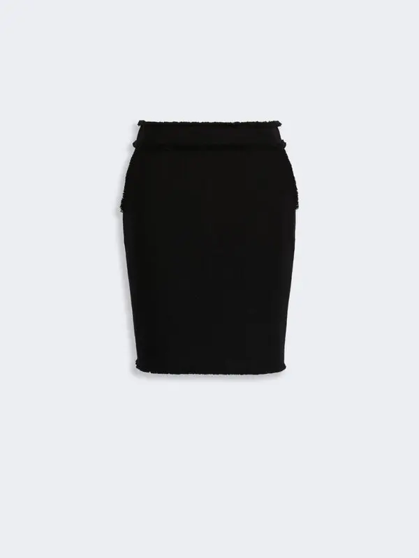 Max Mara Short Wool Jersey Skirt