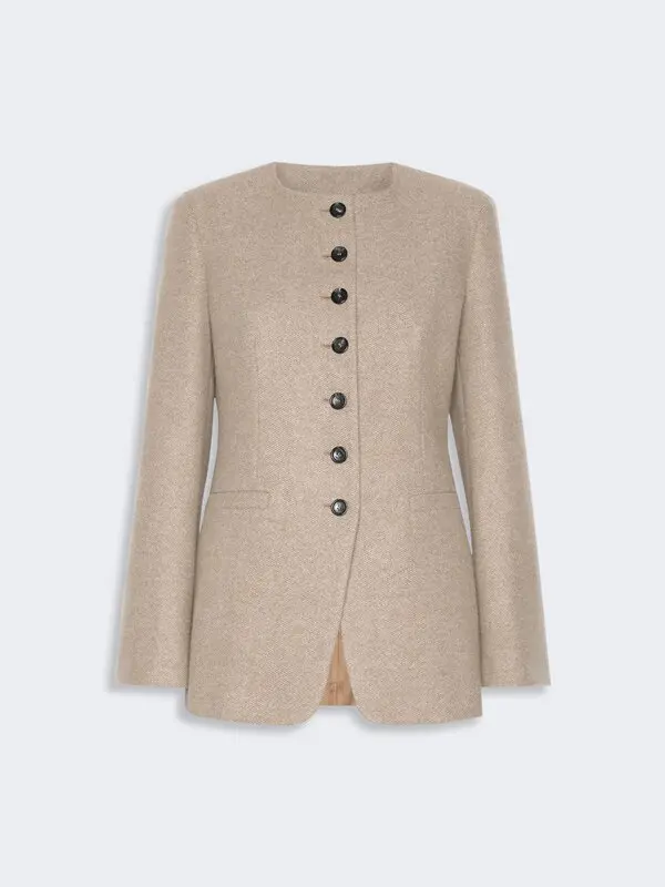 Max Mara Cashmere Crew-neck Jacket