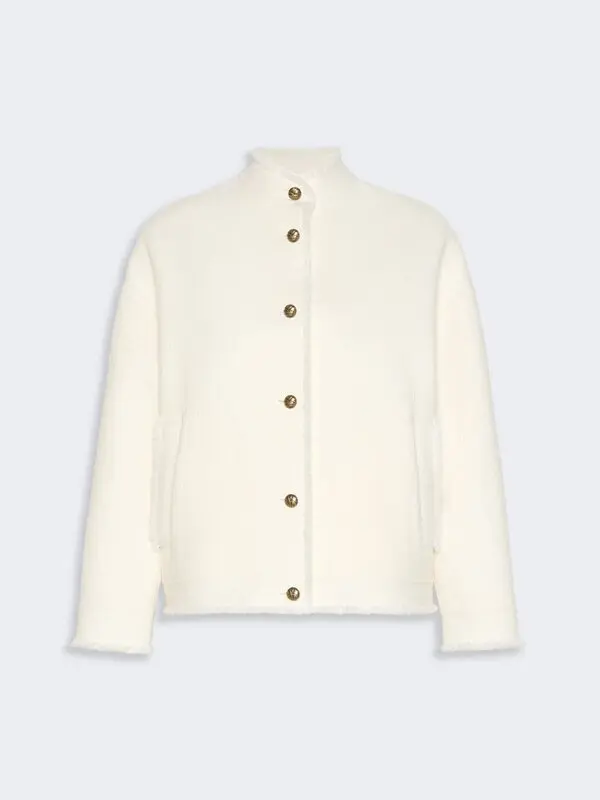 Max Mara Double Jersey Wool Bomber Jacket