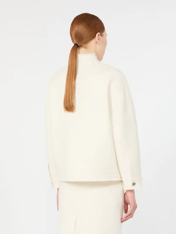 Max Mara Double Jersey Wool Bomber Jacket