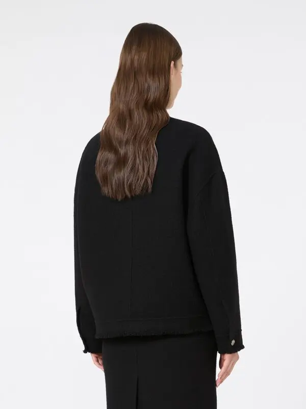 Max Mara Double Jersey Wool Bomber Jacket