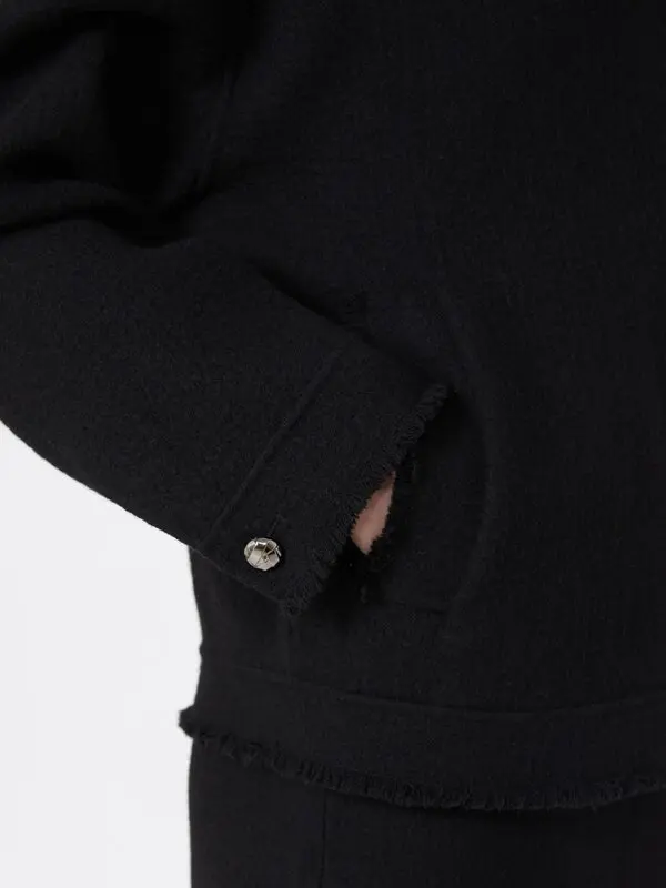Max Mara Double Jersey Wool Bomber Jacket