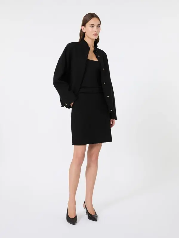 Max Mara Double Jersey Wool Bomber Jacket
