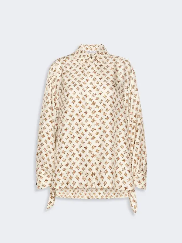 Max Mara Oversized Printed Silk Shirt