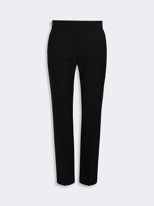 Max Mara Slim Double Woollen Cloth Trousers