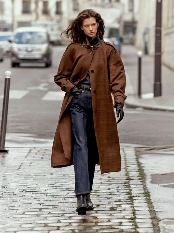 Max Mara Denim-look Cotton Barrel-leg Trousers