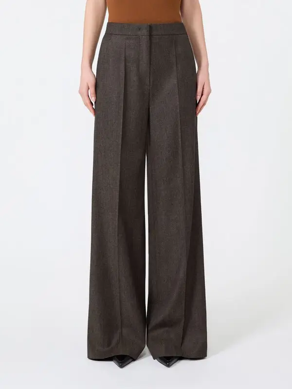 Max Mara Denim-look Wool Trousers