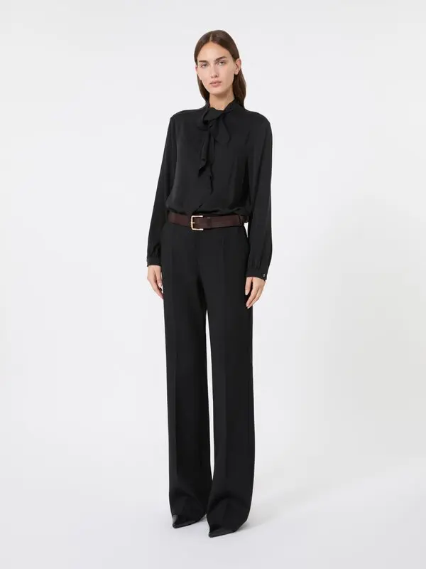 Max Mara Slim-fit Wool Cloth Trousers