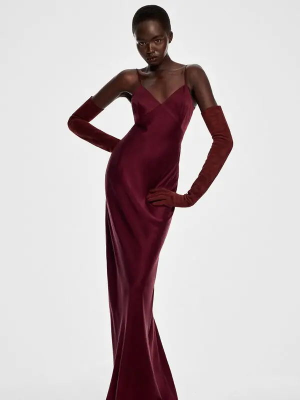Max Mara Silk Satin Slip Dress