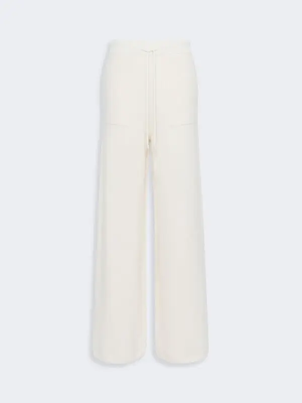 Max Mara Wide Cashmere Yarn Trousers