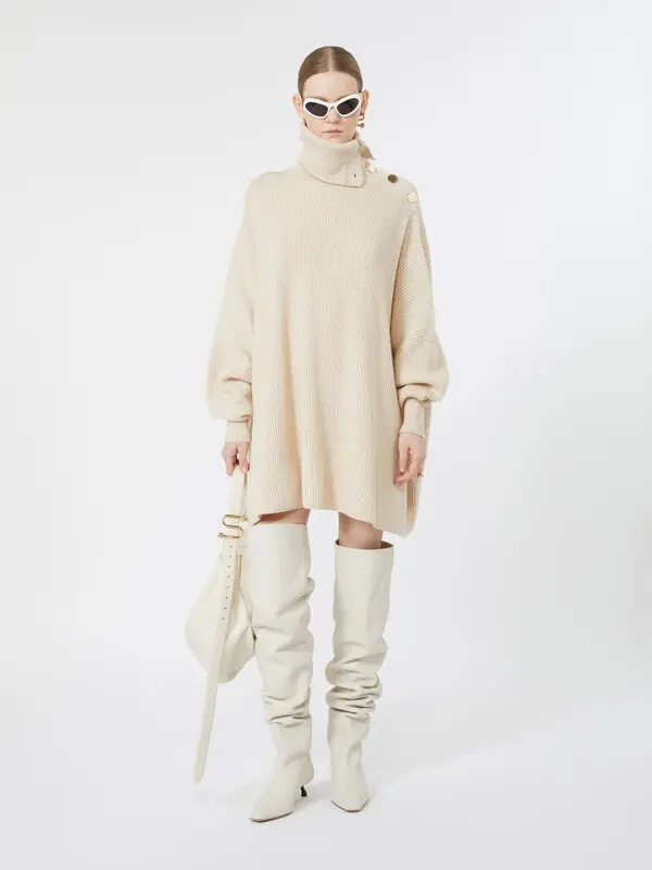 Max Mara Oversized Wool And Cashmere Dress