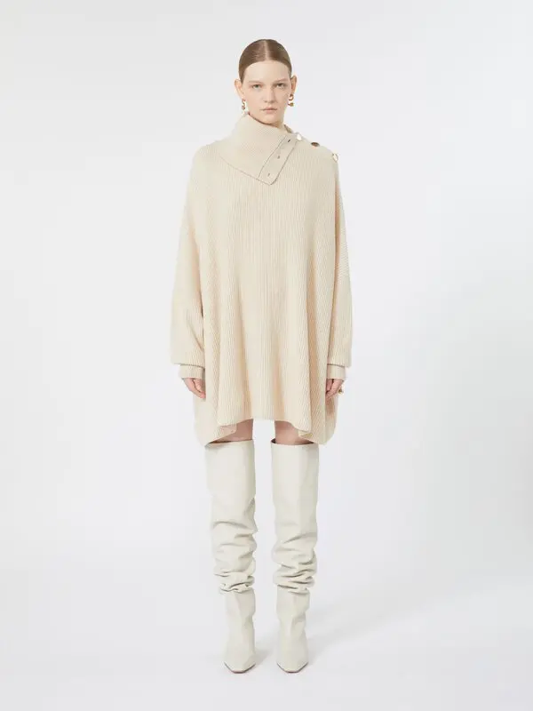 Max Mara Oversized Wool And Cashmere Dress