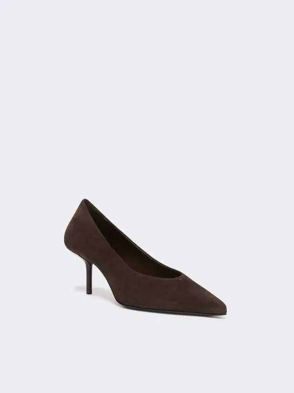 Max Mara Split Calf Leather Court Shoes