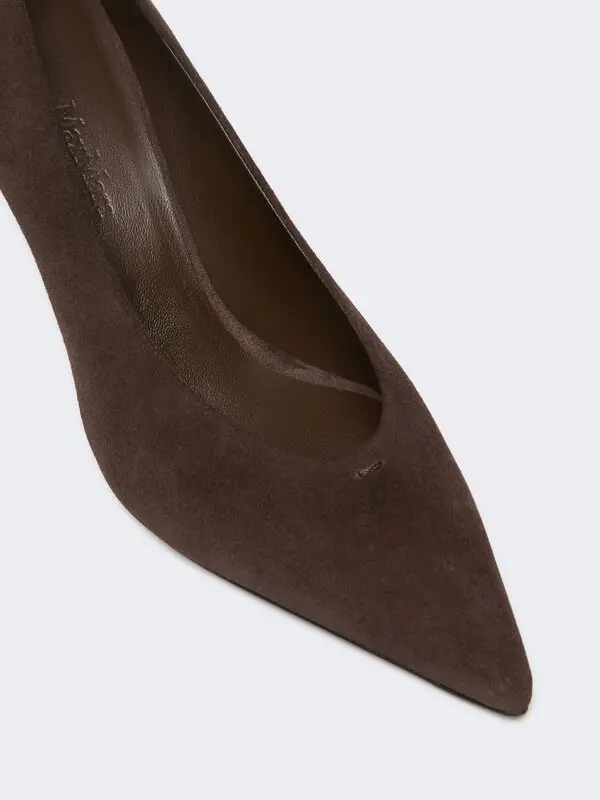 Max Mara Split Calf Leather Court Shoes