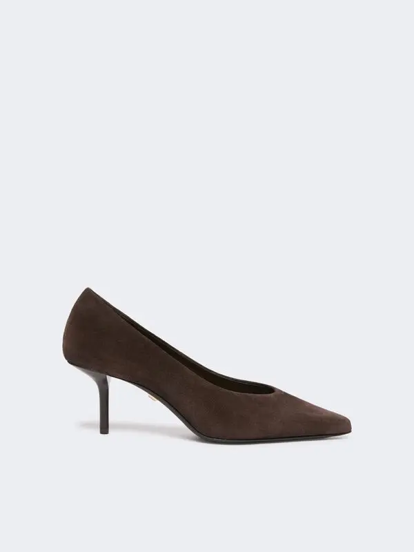 Max Mara Split Calf Leather Court Shoes