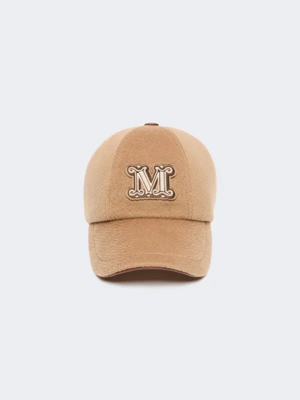 Max Mara Cashmere Double Drap Baseball Cap
