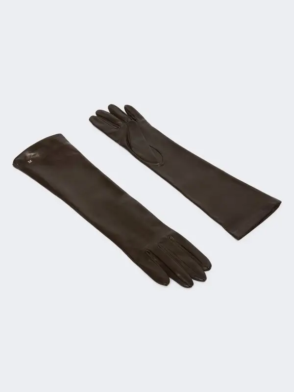 Max Mara Long Nappa-leather Gloves
