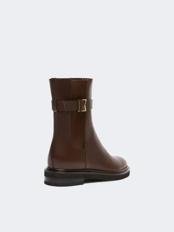 Max Mara Leather Chelsea Boots