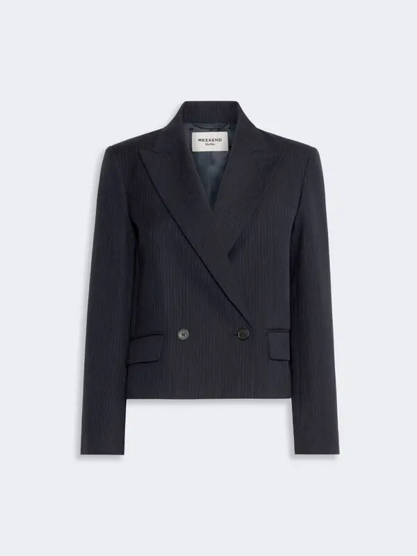 Max Mara Wool And Cotton Gabardine Blazer