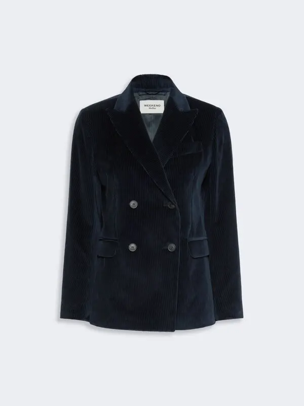 Max Mara Cotton Corduroy Velvet Blazer