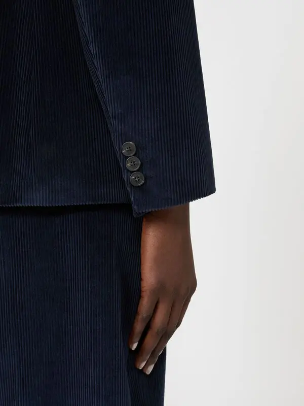 Max Mara Cotton Corduroy Velvet Blazer