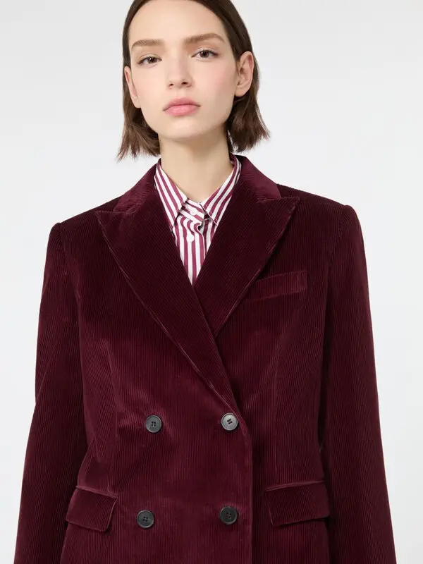 Max Mara Cotton Corduroy Velvet Blazer