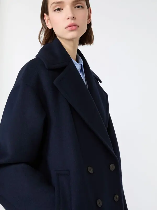 Max Mara Double-sided Wool Double-breasted Pea Coat