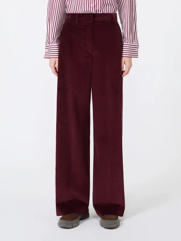 Max Mara Cotton Velvet Trousers