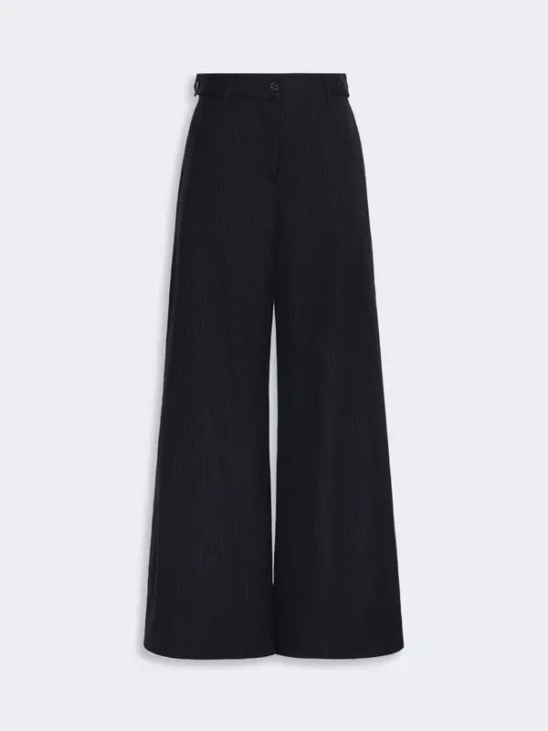 Max Mara Wool And Cotton Gabardine Trousers