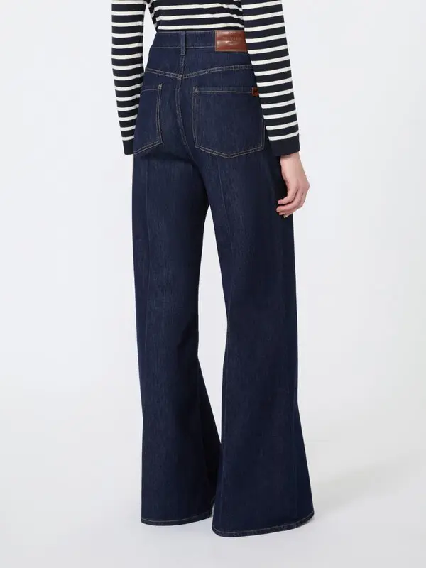 Max Mara Cotton Denim Palazzo Jeans