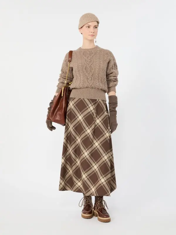 Max Mara Cable Knit Wool Yarn Jumper